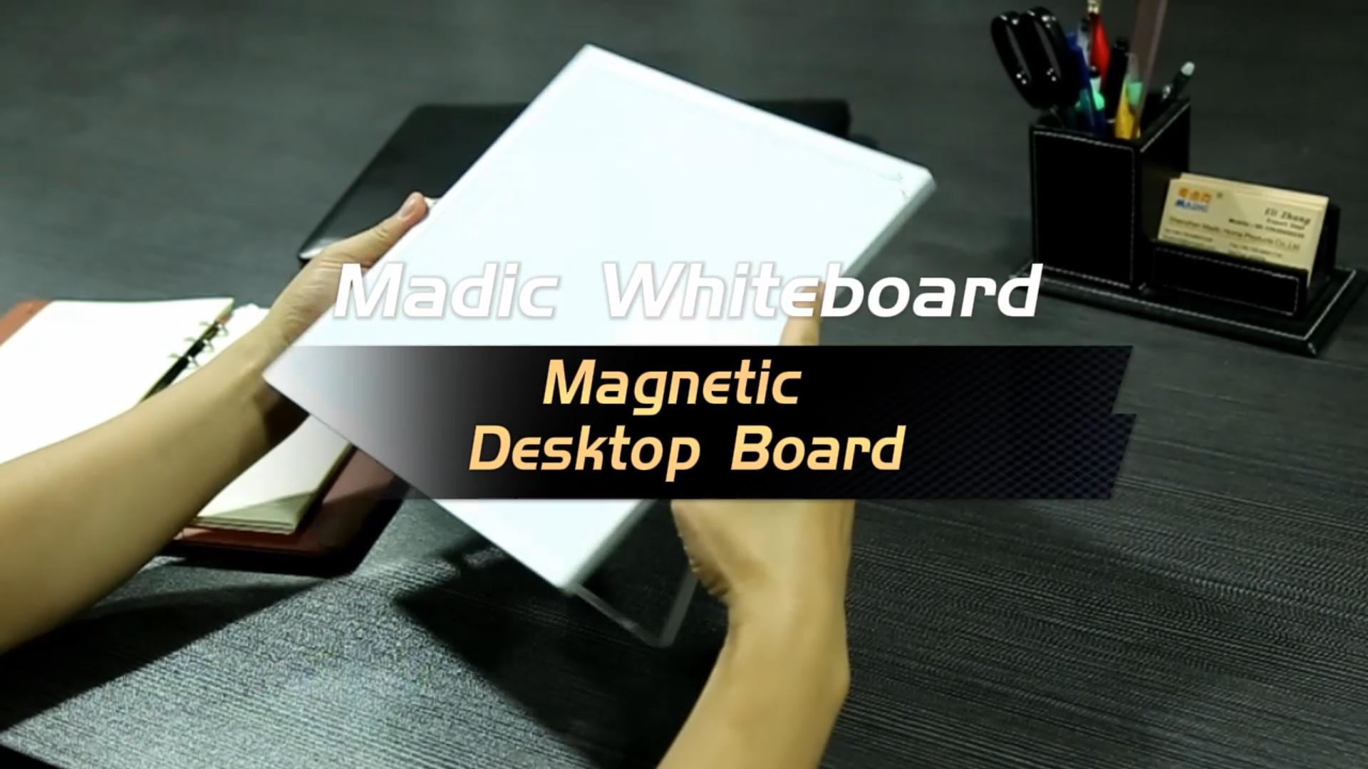 [Whiteboard Video] Desktop writing whiteboard, magnetic tabletop board ...